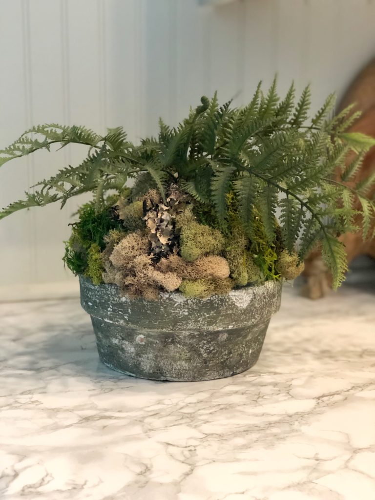 How To Make A Pretty Moss Fern Arrangement * Hip & Humble Style