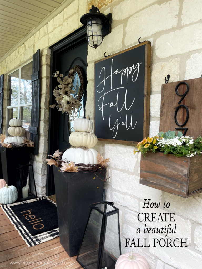 How To Create A Beautiful Fall Porch * Hip & Humble Style
