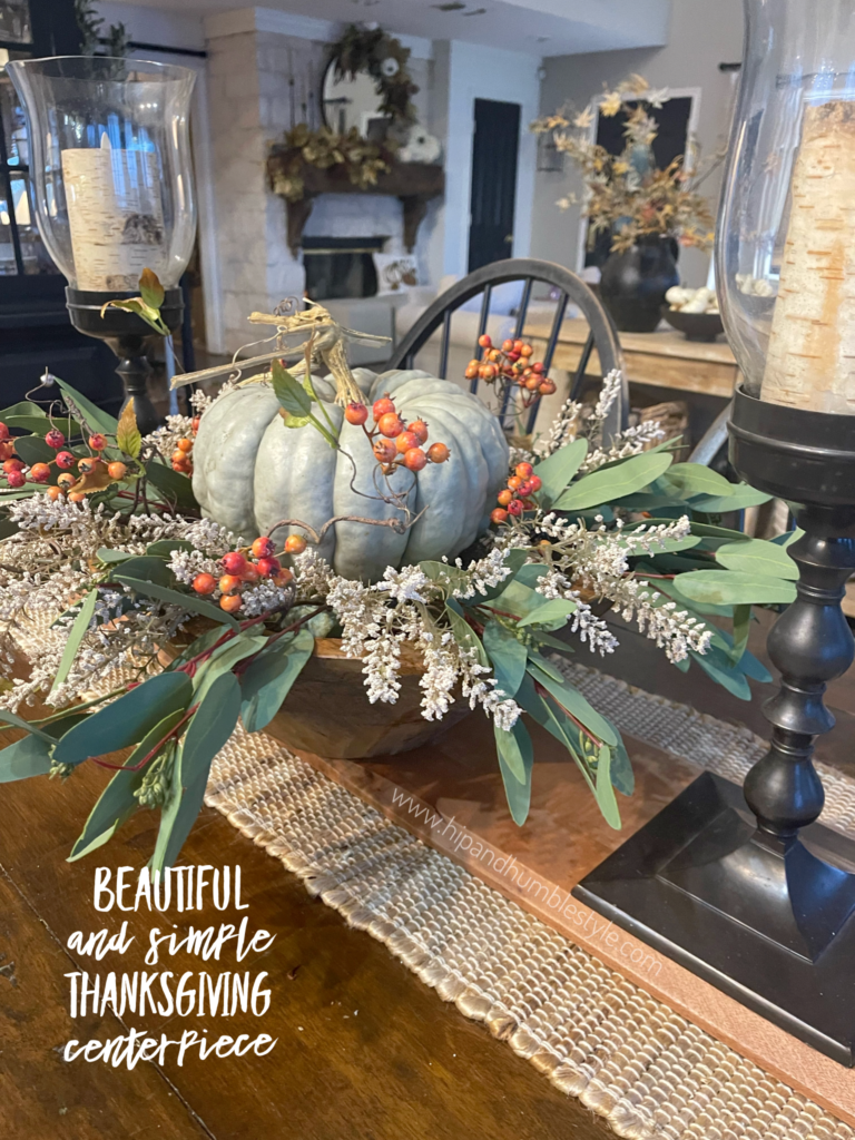 How To Create A Simple And Beautiful Thanksgiving Centerpiece * Hip ...
