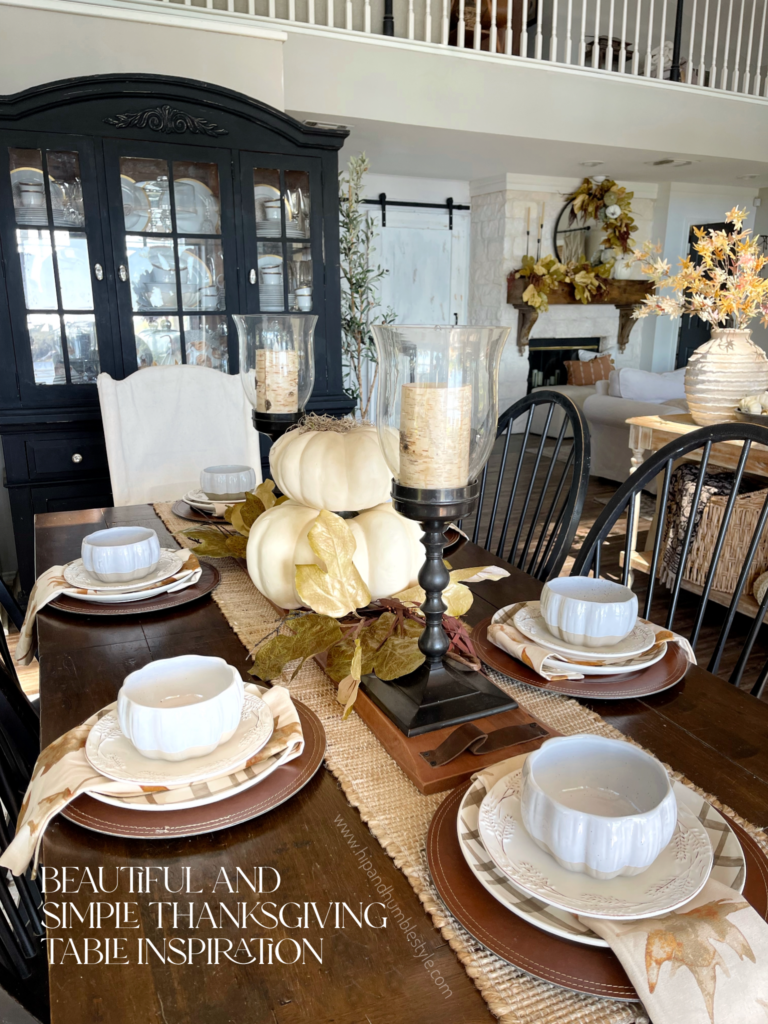 How To Set A Beautiful Thanksgiving Table * Hip & Humble Style