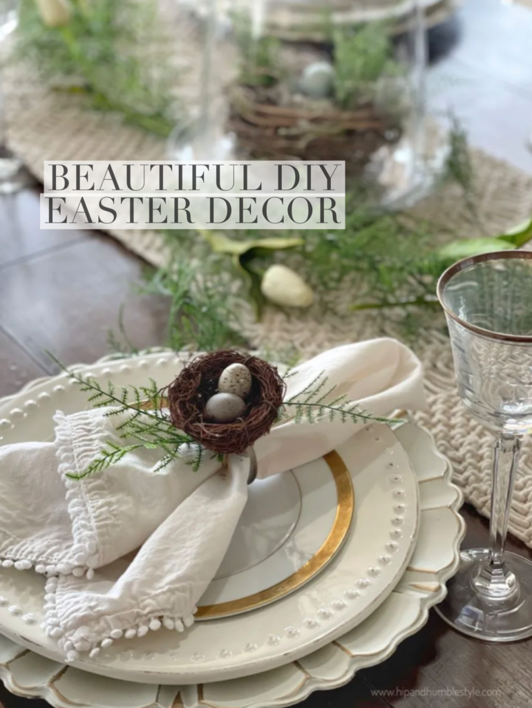 How To Make Simple Spring Easter Decor * Hip & Humble Style