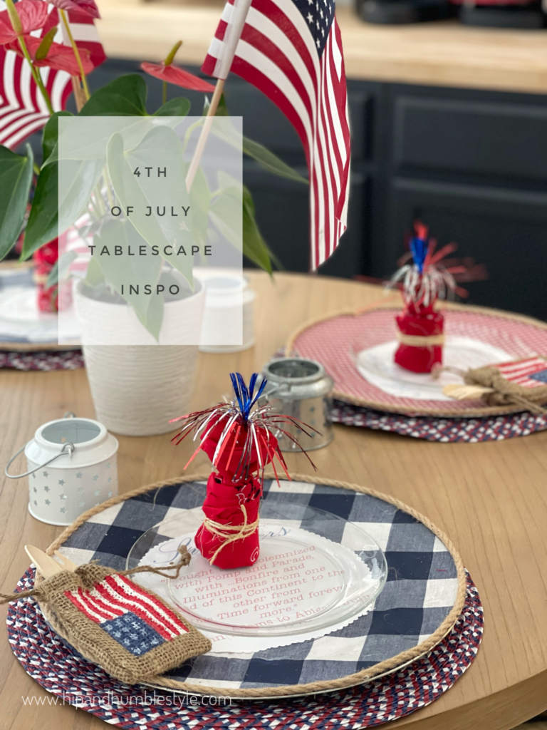How To Create A Festive and Simple 4th of July Table * Hip & Humble Style