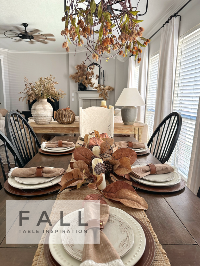 How To Create A Beautiful, Neutral Fall Table * Hip & Humble Style