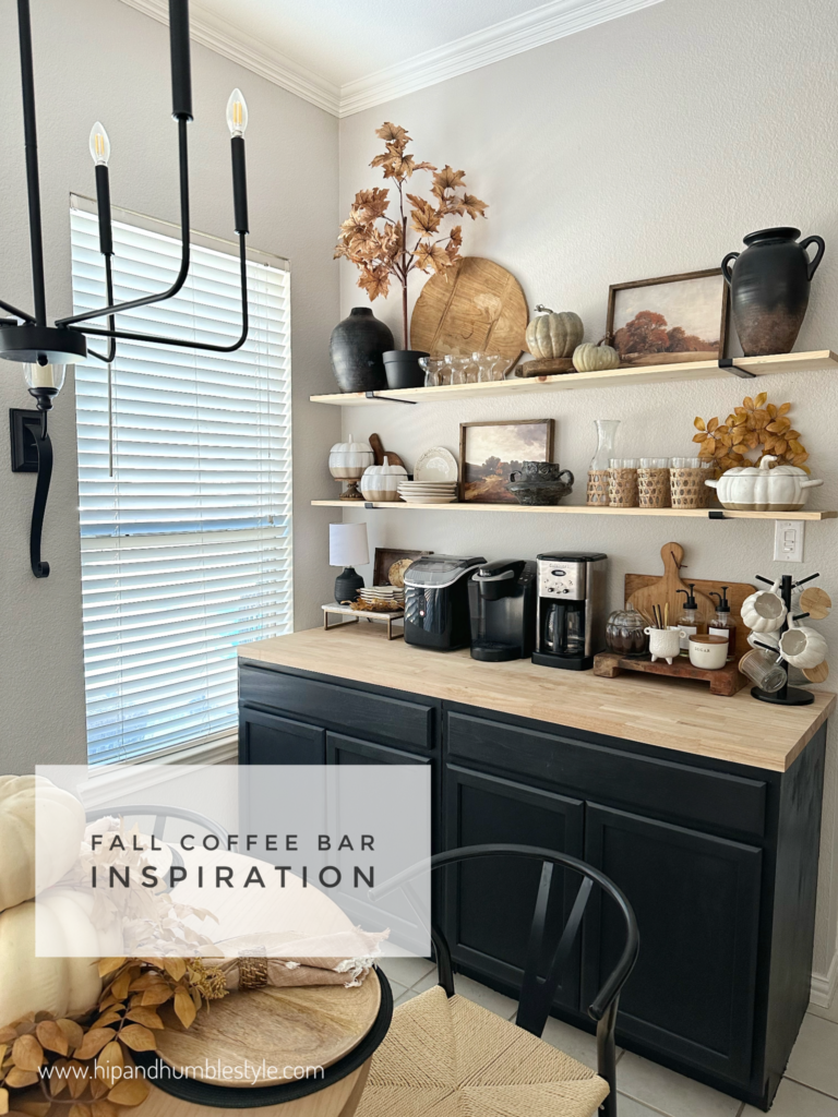 How To Add Beautiful Fall Accents To A Coffee Bar * Hip & Humble Style