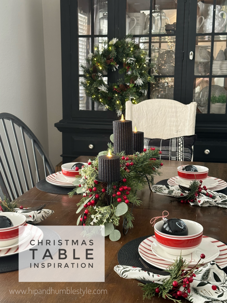 How To Set A Beautiful And Festive Christmas Table * Hip & Humble Style