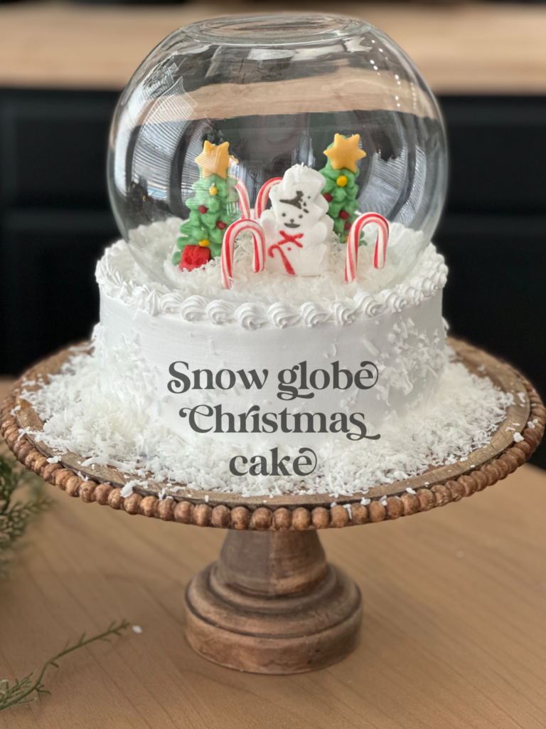 How To Create A Beautiful Snowglobe Christmas Cake * Hip & Humble Style